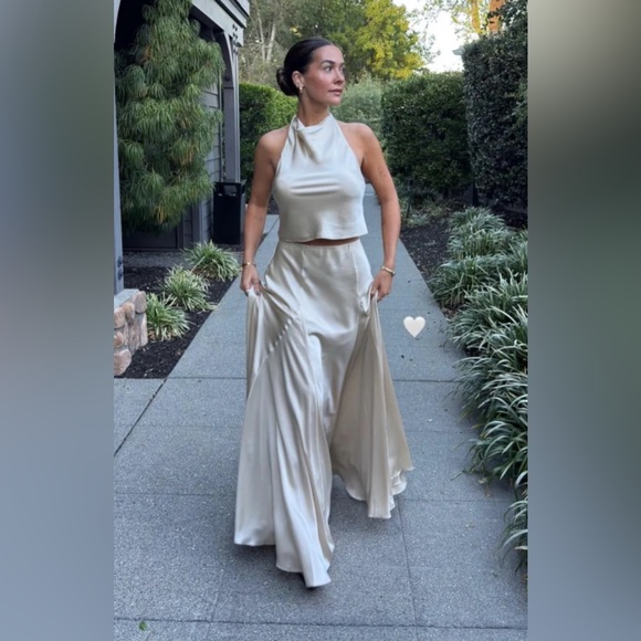 Reformation | Dresses | Reformation Sera Silk Two Piece | Poshmark